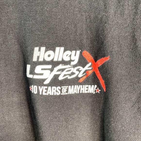 Shirts | Mens Black Graphic T Shirt Holley Ls Fest 219 Size Large ...